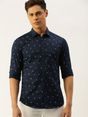 Buy The Indian Garage Co Men's Slim Fit Graphic Printed Casual | Navy ...