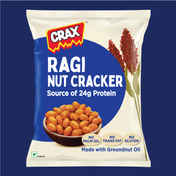 Crax Ragi Nut Cracker Peanuts Namkeen - Buy at ₹135 Online | Instant ...