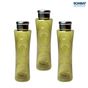 Buy Topaz BPA-free Plastic Water Bottle with Steel Cap - Set of 3 Pcs ...