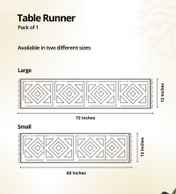 Casacraft by Pepperfry Grass Dining Table Runner - Buy at ₹580 Online ...