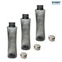 Buy Topaz BPA-free Plastic Water Bottle with Steel Cap - Set of 3 Pcs ...