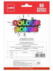 Buy Cello Colour Bombs - 10pc Coloured Ink Gel pens Online - Price ...