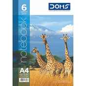 Buy Doms 6 Subject Spiral Note Books 70 Gsm Paper-300 Pages | Assorted ...