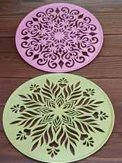 Buy Plastic Rangoli Stencil Round 10 inch | Colour May Vary | Gullak ...