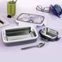 Buy Liza Snack Pro Lunch Box With Inner Steel Gray Online - Price ...