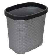 Buy Kuber Industries 7 Litre Plastic Open Dustbin Without Lid | Pack of ...