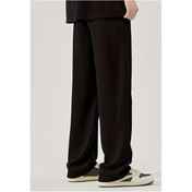Buy Springman Men's Solid Cotton Rich French Terry Baggy Track Pant | Black - XL Online - Price ...