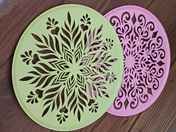 Buy Plastic Rangoli Stencil Round 10 inch | Colour May Vary | Gullak ...