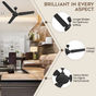 Buy Polycab Nippy Ceiling Fan,1200mm,Corrosion Resistant G-Tech Blades,1 Star,Matt Black Online ...