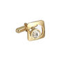 Buy Bold By Priyaasi Square Shape Whitestone Gold Plated Cufflinks For ...