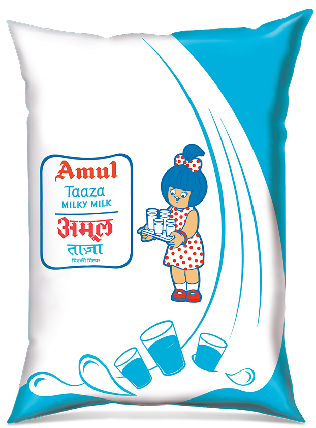 Amul Taaza Toned Milk (1L) Combo 2 Pieces - Buy online at ₹108 in India