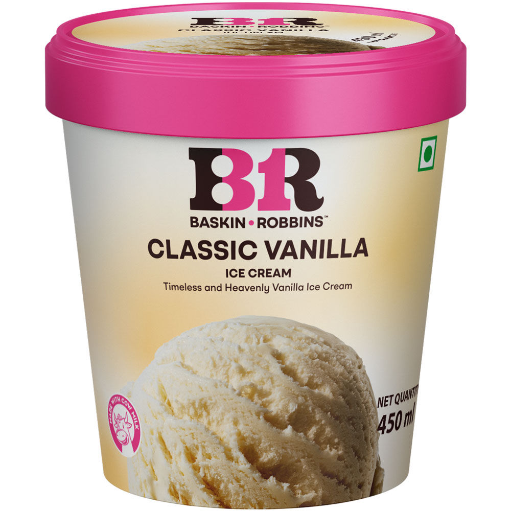 Buy Baskin Robbins Classic Vanilla Ice Cream Tub Online - Price @ ₹340 ...