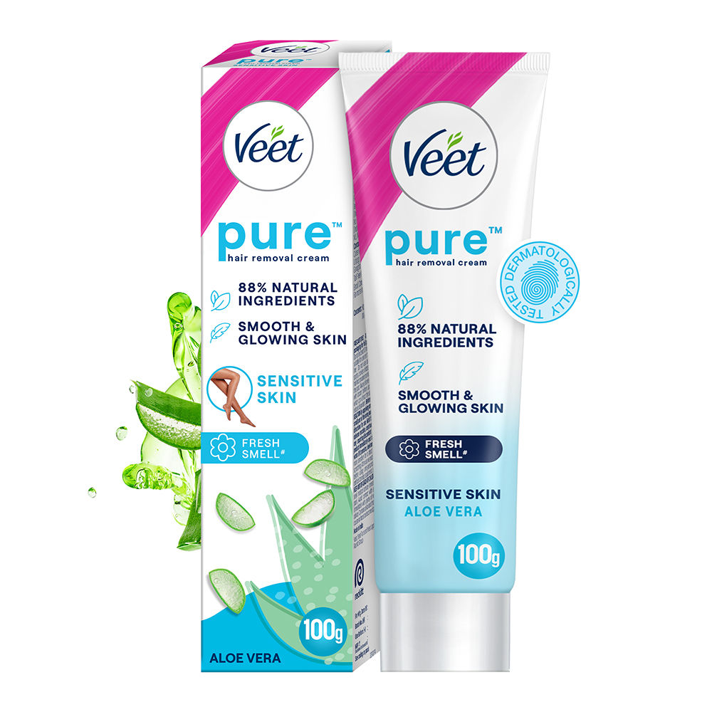 Buy Veet Pure Hair Removal Cream - Sensitive Skin Online - Price @ ₹267 ...