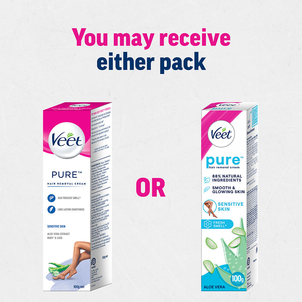 Veet Pure Hair Removal Cream - Sensitive Skin 100 g - Buy online at ...