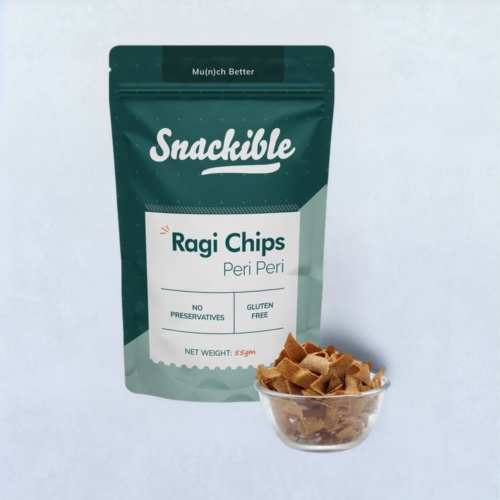 Buy Snackible Peri Peri Ragi Chips | High Fibre Online - Price @ ₹50 | Instant Delivery | Zepto