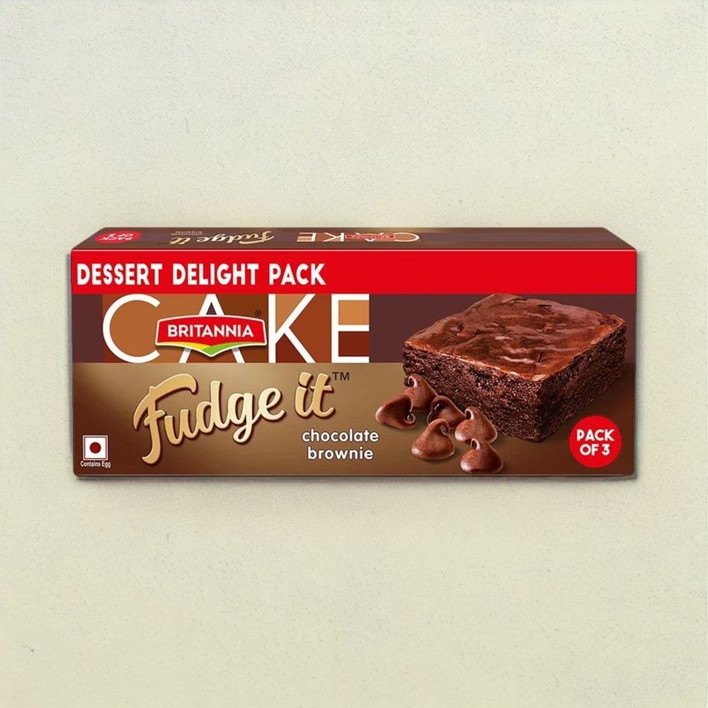 Buy Britannia Fudge It Chocolate Brownie (With Egg) Online - Price ...