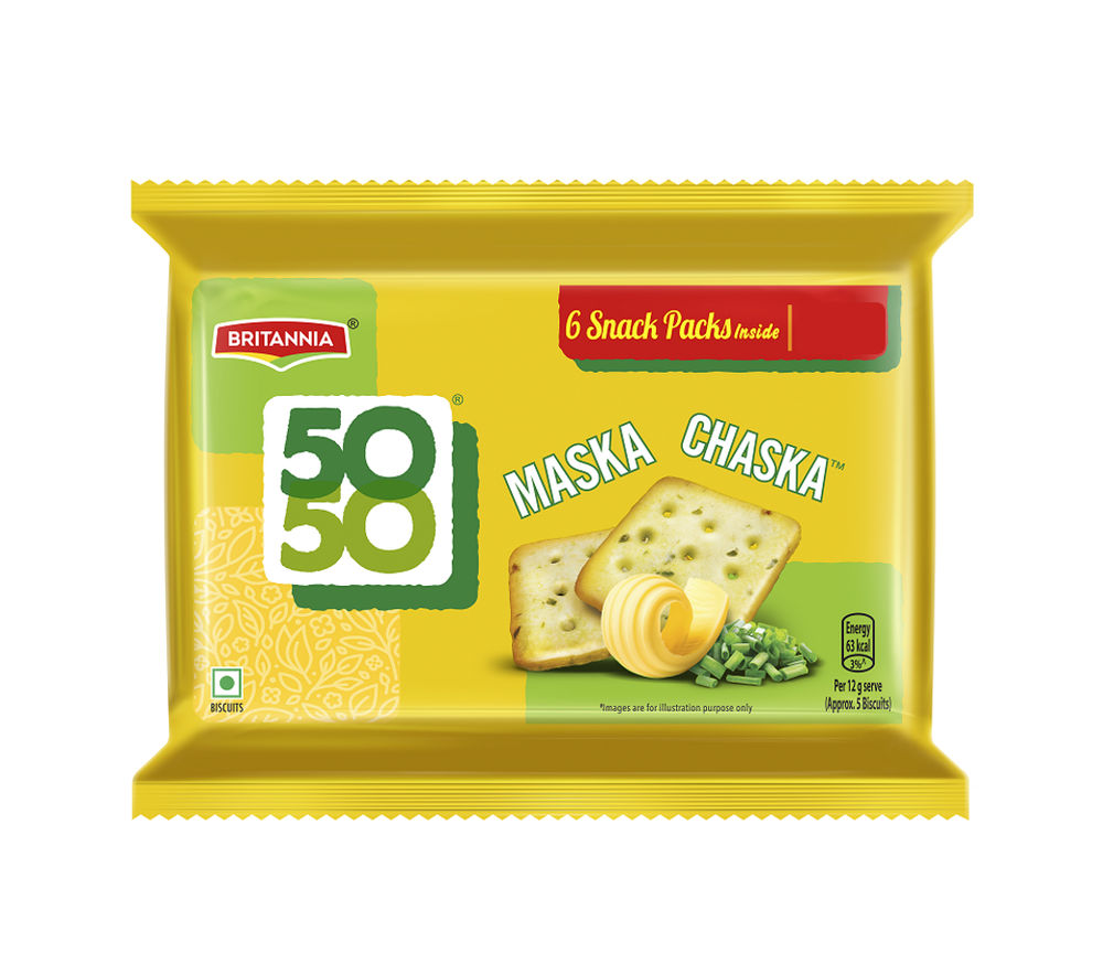 Buy Britannia 50-50 Maska Chaska Biscuits Online - Price @ ₹94 ...
