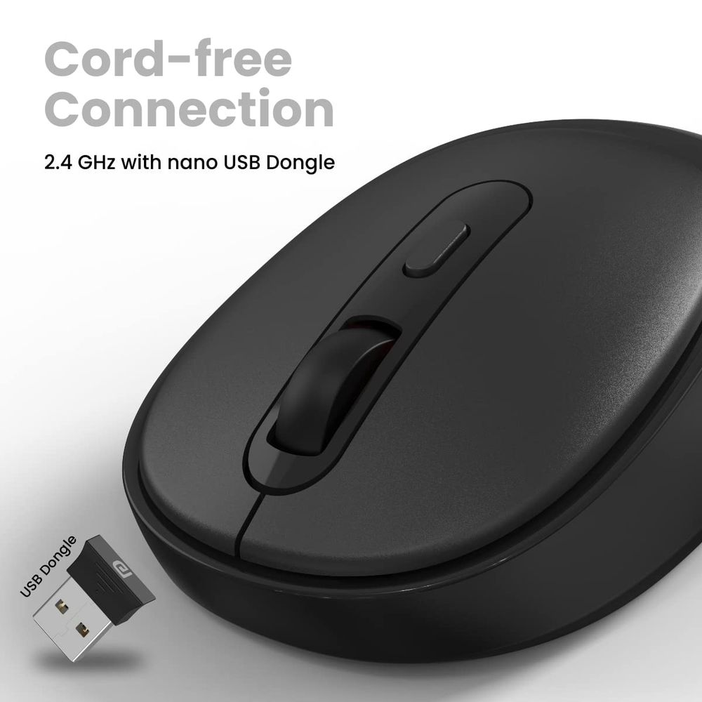 Buy Portronics Wireless Optical Mouse Toad 27-Black Online - Price ...