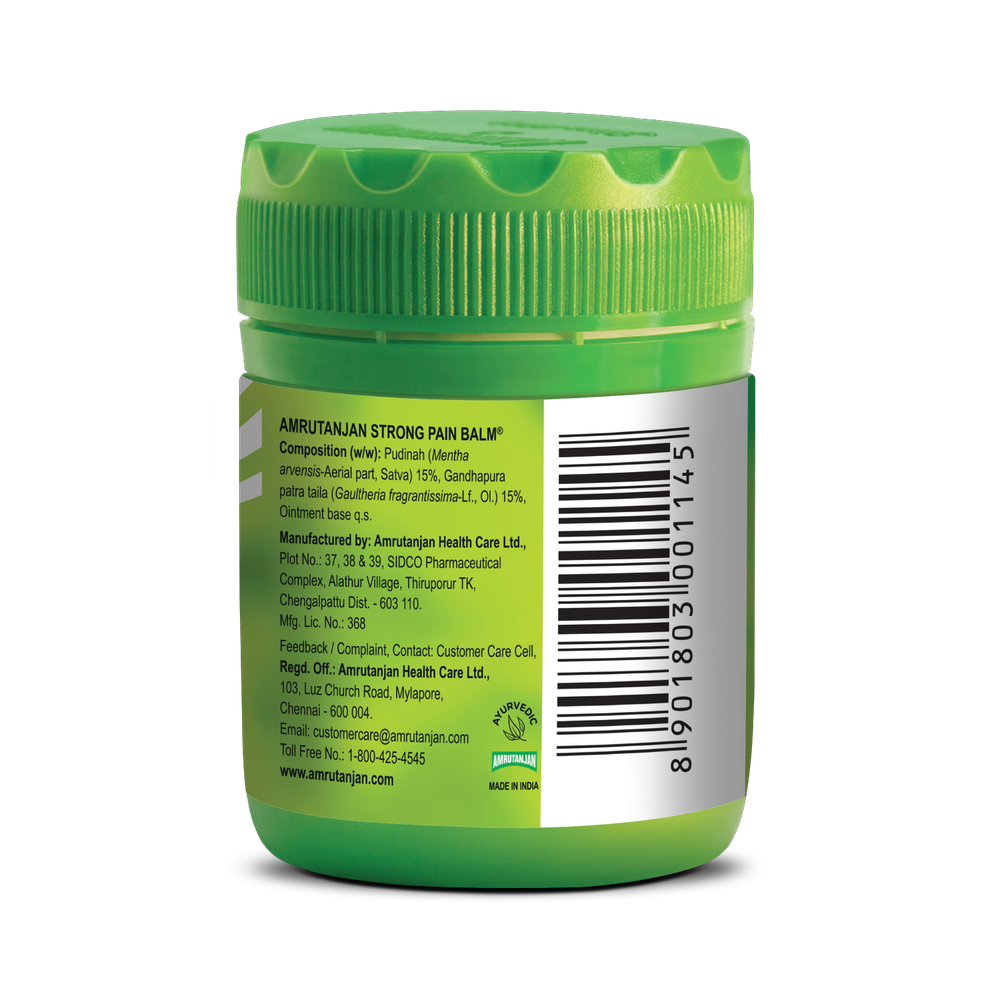 Buy Amrutanjan Strong Pain Balm Online - Price @ ₹117 | Instant ...
