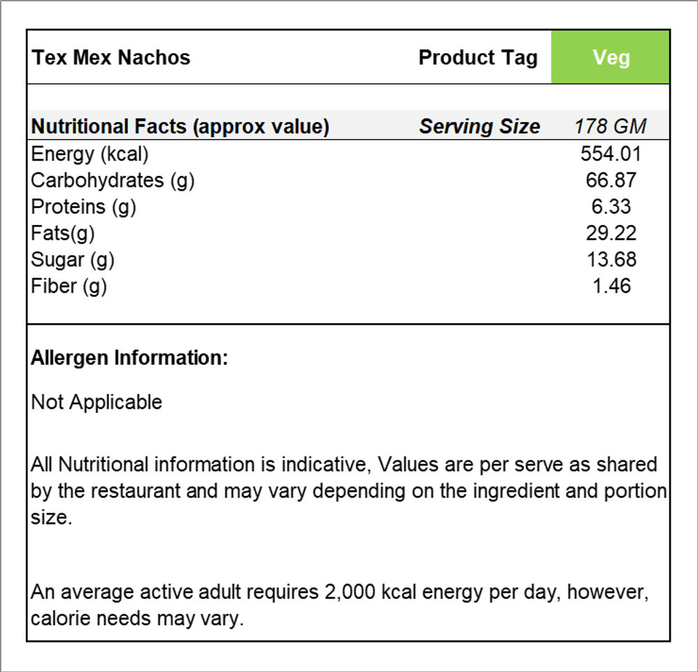 Buy Tex Mex Nachos Online - Price @ ₹189 | Instant Delivery | Zepto