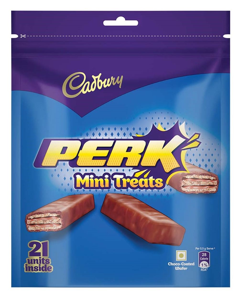 Buy Cadbury Perk Mini Treats Chocolate coated Wafers at ₹88 | Instant ...