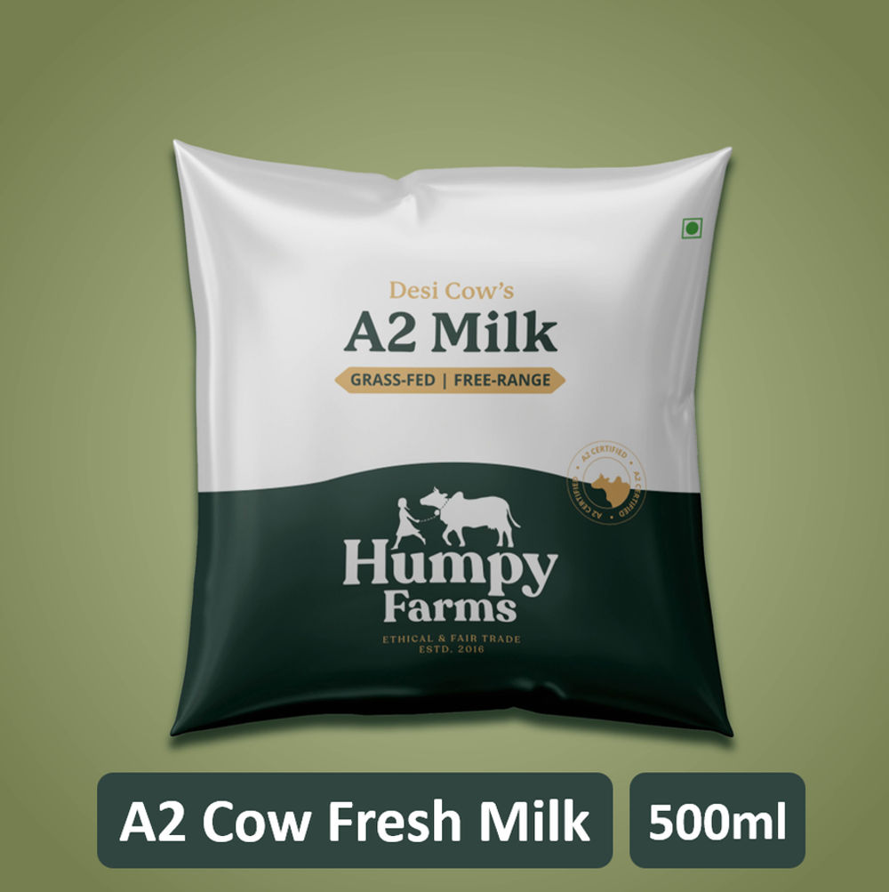 Buy Humpy A2 Fresh Cow Milk (Pouch) Online - Price @ ₹47 | Instant ...