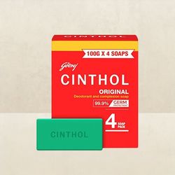 Cinthol Original Bath Soap 100 g * 4 - Buy online at ₹190 near me