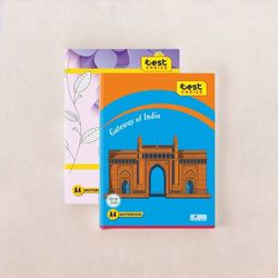 A4 Single Line Notebooks-Pack of 2-120 Pages (Assorted Prints) 21 X 29. ...