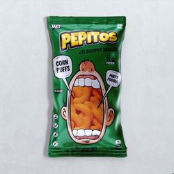 Pepitos Corn Puffs Minty Pudina 140 g - Buy online at ₹60 near me