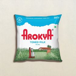 Arokya Toned Fresh Milk (Pouch) 500 ml - Buy online at ₹28 near me
