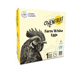 Henfruit Farm White Hen Fruit Eggs No antibiotic 30 piece - Buy online ...