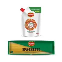 Del Monte Spaghetti Pasta(500gms) & Del Monte Pizza & Pasta Sauce Spout ...