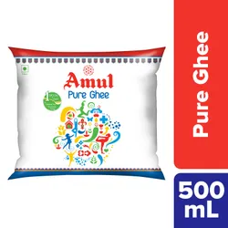 Amul Pure Ghee Pouch 500 ml - Buy online at ₹320 near me