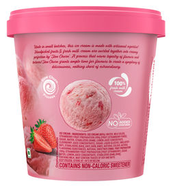 Slow Churn Strawberry Ice Cream Tub 500 ml - Buy online at ₹319 near me