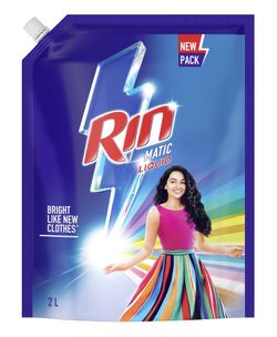 Rin Matic Liquid Detergent (Pouch) 2 l - Buy online at ₹255 near me