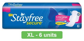 Buy Stayfree Secure Sanitary Pads - XL at ₹124 | Instant Online ...