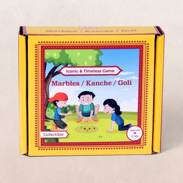 Desi Toys Marble Game Set - Traditional Goli/Kanche Game for Kids - Buy ...