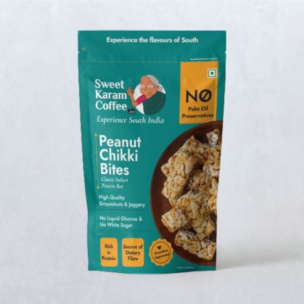 Sweet Karam Coffee Peanut Chikki Bites 150 g - Buy online at ₹90 near me