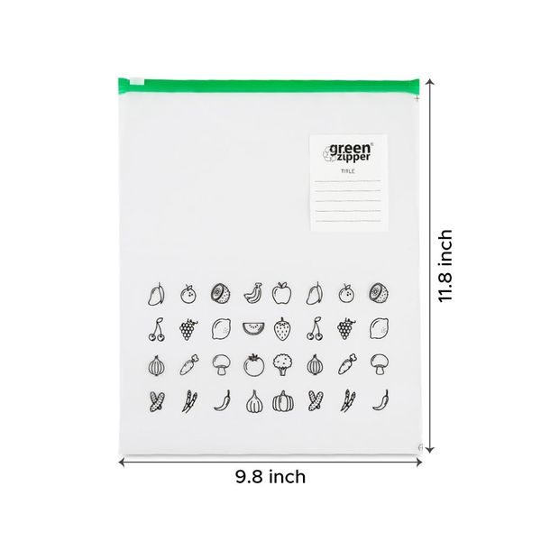 Homez it Large Zip Lock Bag (25 cm x 30 cm) 15 pieces - Buy online at ...