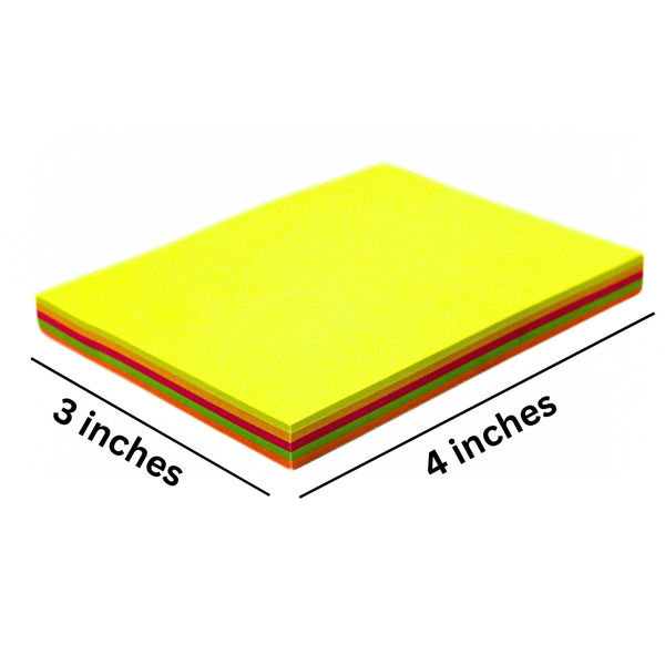 Multi Purpose Sticky Notes - 3X4 Inches 1 Pack (100 Pieces) - Buy ...