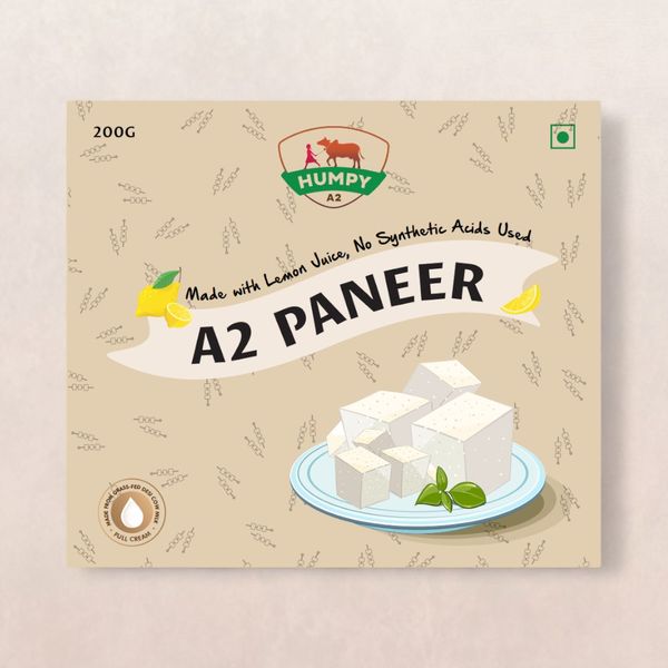 Humpy Farms A2 Paneer 200 g - Buy online at ₹179 near me