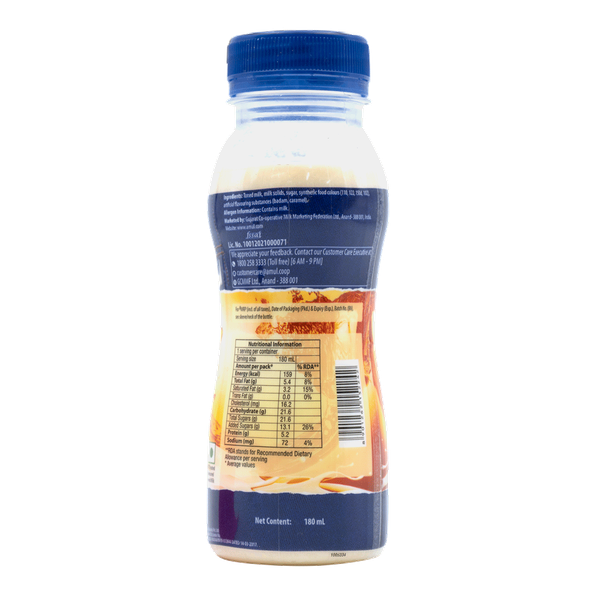 Amul Kool Badam Pet 180 ml - Buy online at ₹25 near me