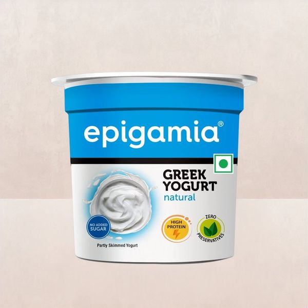 Epigamia Greek Yogurt Natural 85 g - Buy online at ₹60 near me