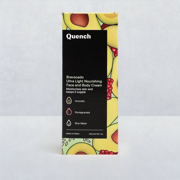 Quench Korean Nourishing Body Lotion Ultra-Light Cream With Avocado ...