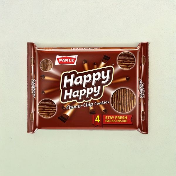 Parle Happy Happy choco chip cookies 396 g - Buy online at ₹79 near me