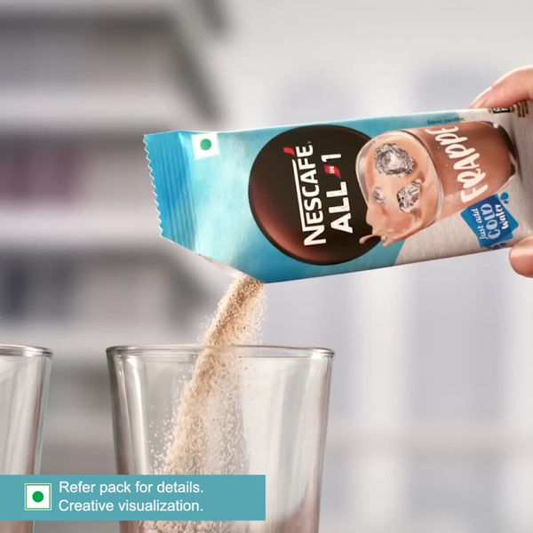NESCAFE All in 1 Frappe Cold Coffee Premix 28 g - Buy online at ₹30 near me