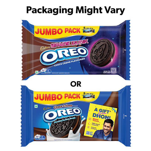 Cadbury Oreo Chocolate Flavour Crème Sandwich Biscuit Jumbo Pack 481