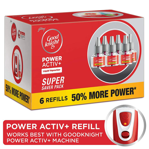 Good knight Power Activ+ Liquid Vapourizer – Mosquito Repellent Refill ...