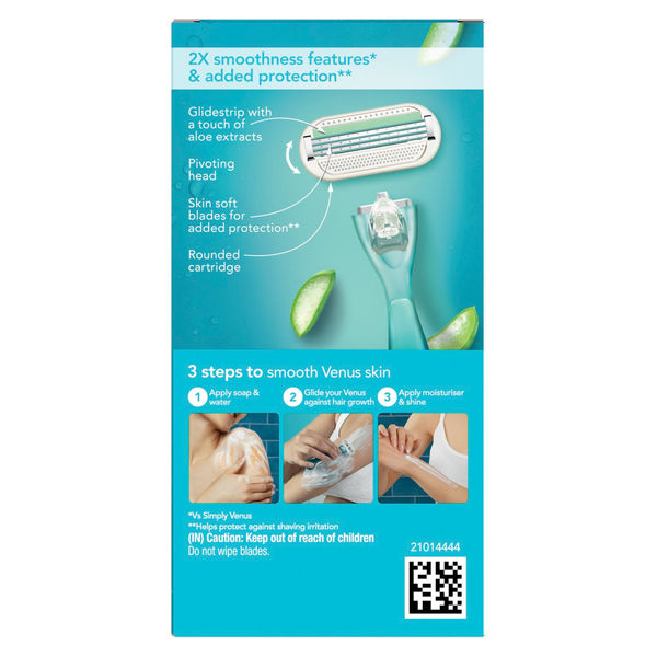 Gillette Venus Hair Removal Razor - With Aloe Vera 1 piece - Buy online ...