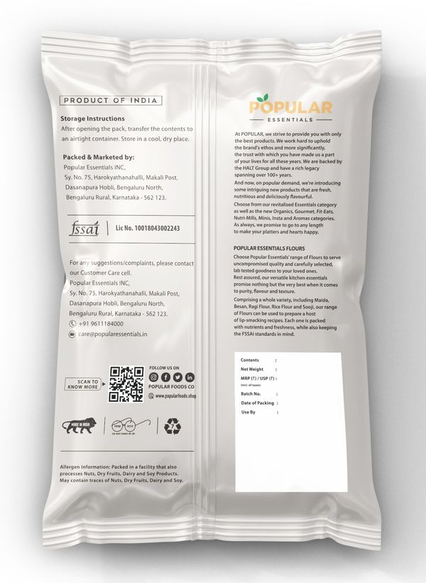 Popular Essentials Rice Flour 1 kg - Buy online at ₹80 near me